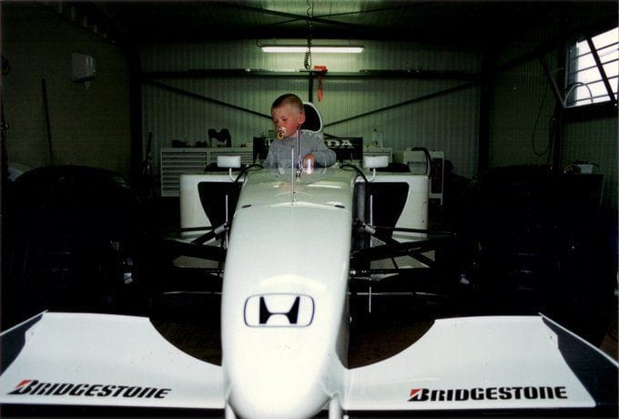 Max Verstappen recreates special childhood moment with Honda