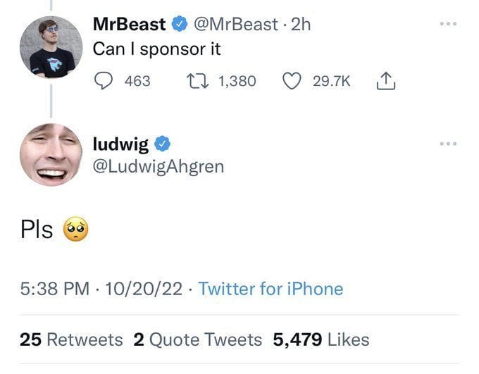 "Can I sponsor it" - MrBeast offers to sponsor Ludwig’s 'Ludwig Smash ...