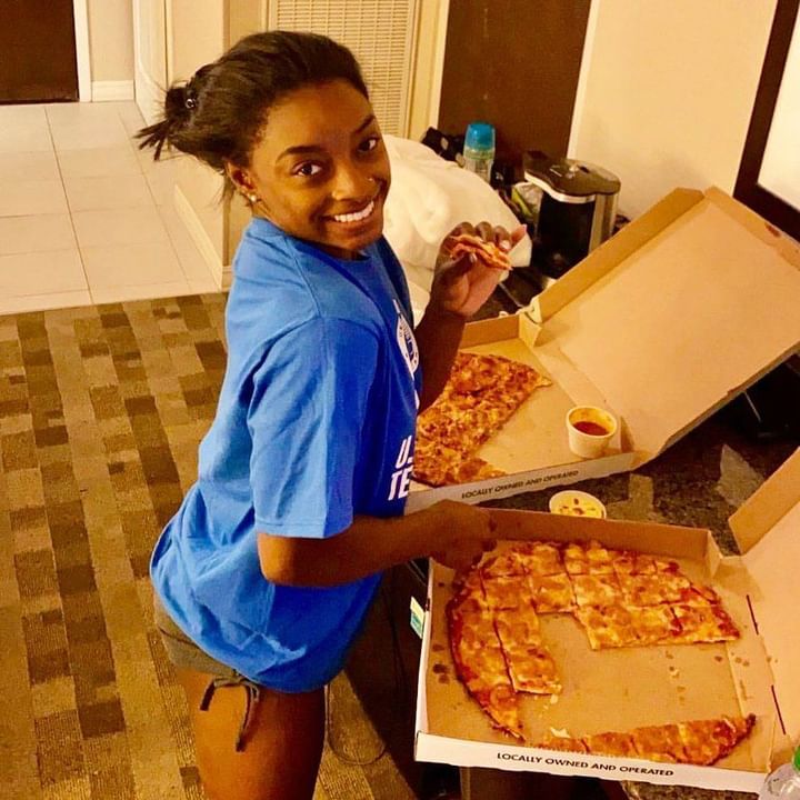 What does Simone Biles eat? A look at the pizza-loving gymnast’s diet.