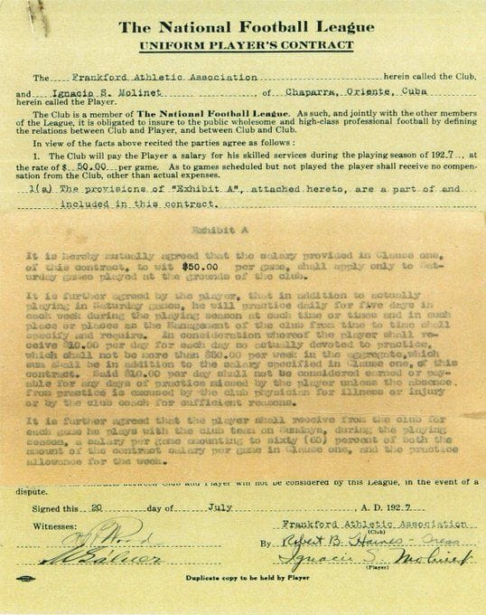 Who was the first Hispanic player in the NFL?