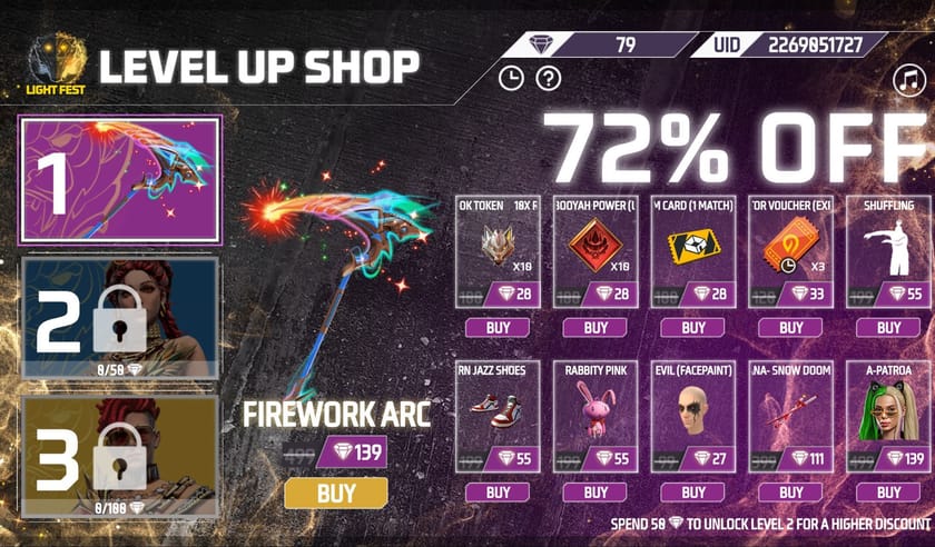 How to get Shuffling emote and other rewards for cheap in Free Fire MAX