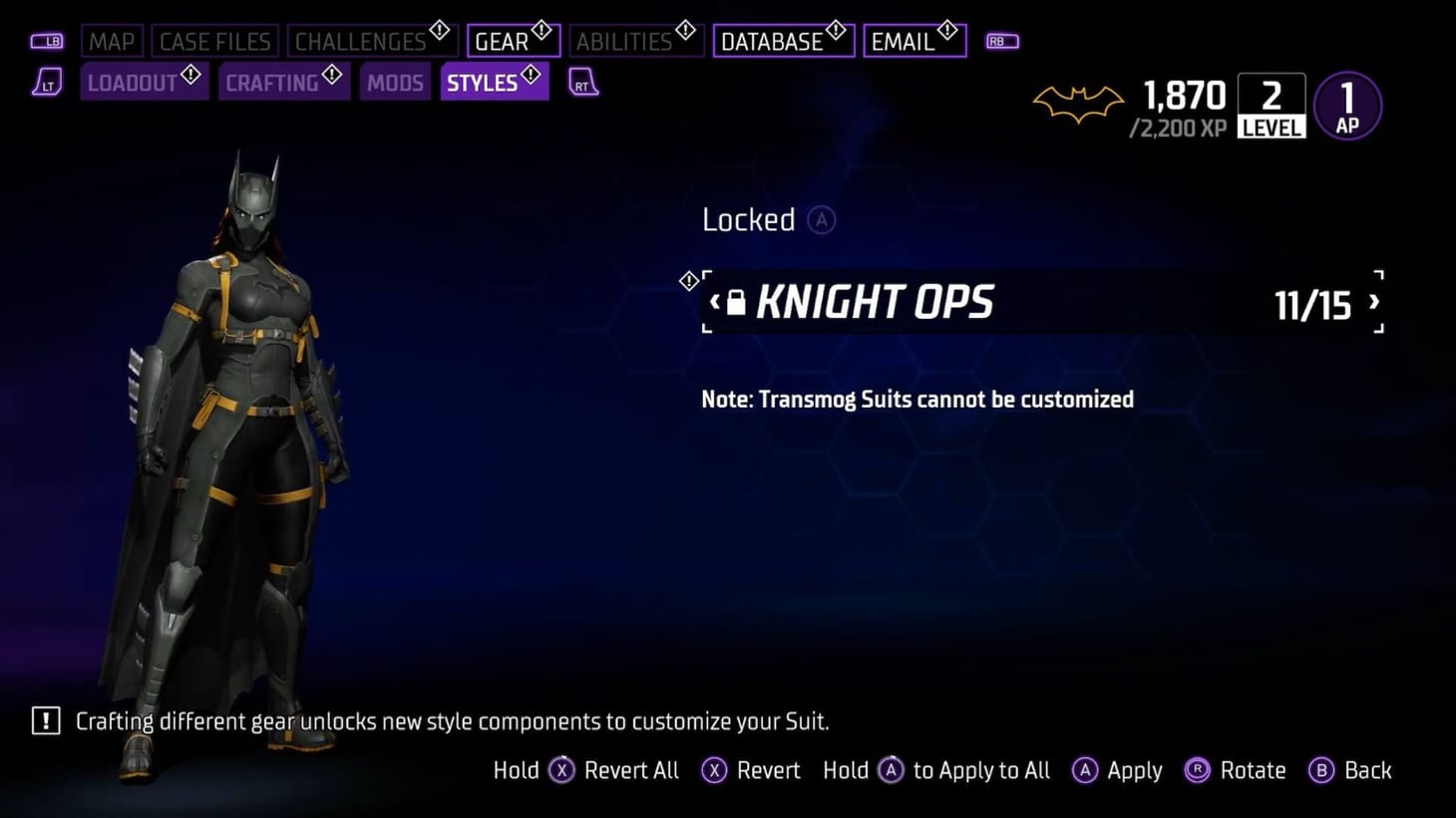 All Batgirl suits in Gotham Knights ranked