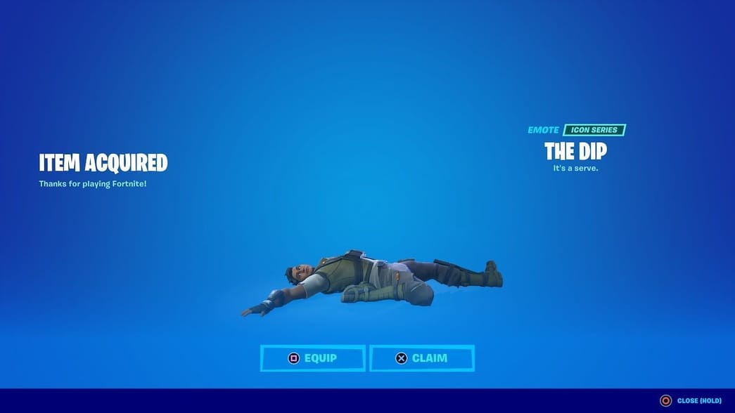 Fortnite finally proves 'The Dip' emote was pay-to-win