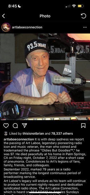Who was Art Laboe? Tributes pour in as legendary DJ who coined the term ...