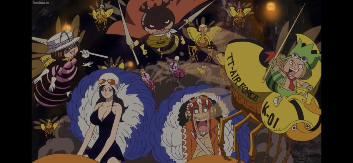 Mushi Mushi no Mi, Model: Suzumebachi in One Piece