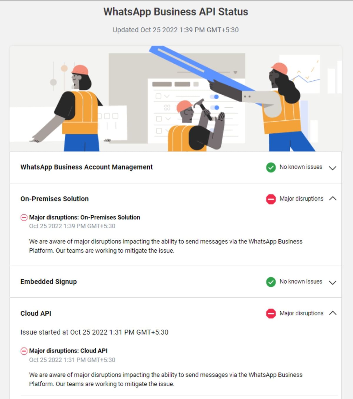 Is WhatsApp down now (October 25)? How to check server status and more