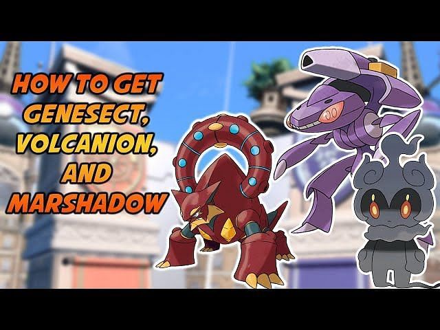 How To Get Genesect Volcanion And Marshadow In Pokemon Sword And