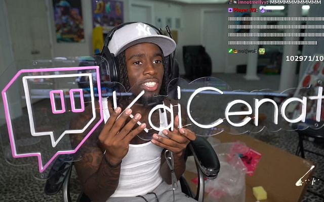 Oh My God Kai Cenat Receives A Custom T From Twitch After