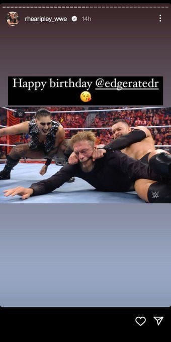 Female WWE Superstar takes a shot at Edge on his birthday with a ...