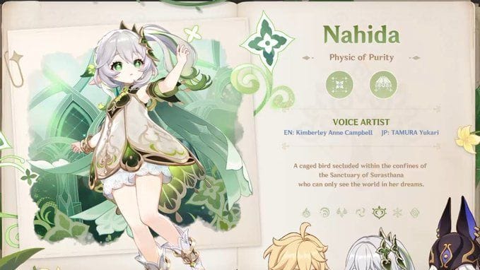 Layla and Nahida's voice actors in Genshin Impact: English and Japanese ...