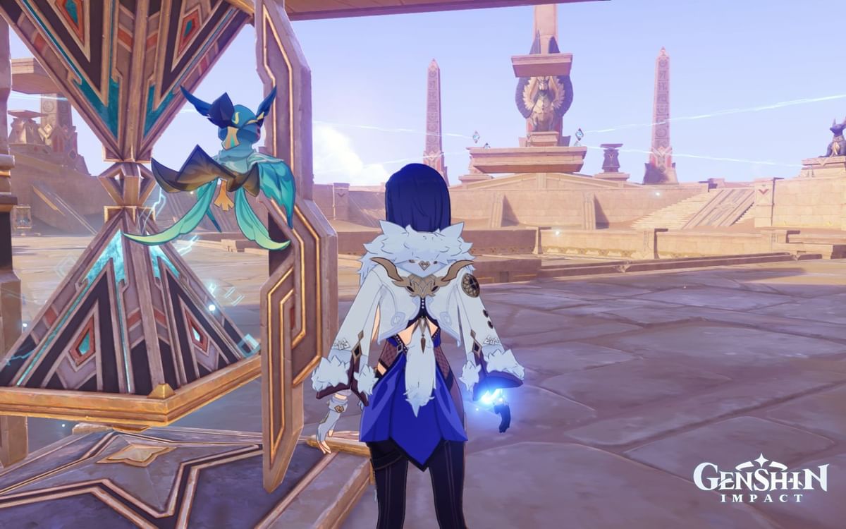 Genshin Impact Pyramid puzzle guide to get Luxurious chest at the top ...