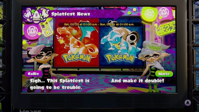 When does Splatoon x Pokemon event begin?