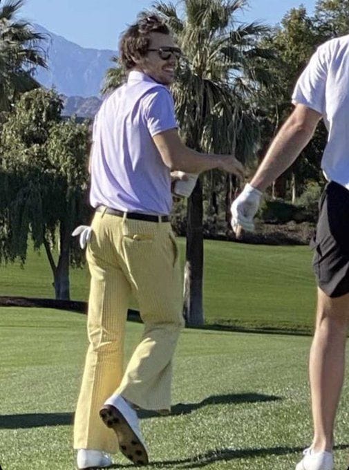 Does Harry Styles like playing Golf?