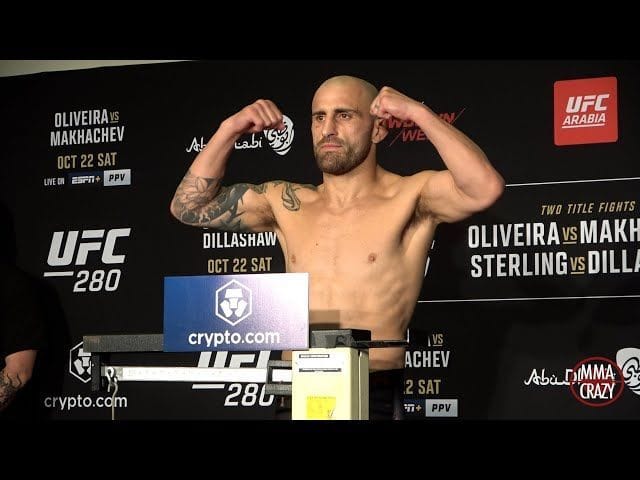 UFC 280 weigh-in results; Charles Oliveira, Islam Makhachev, Aljamain ...
