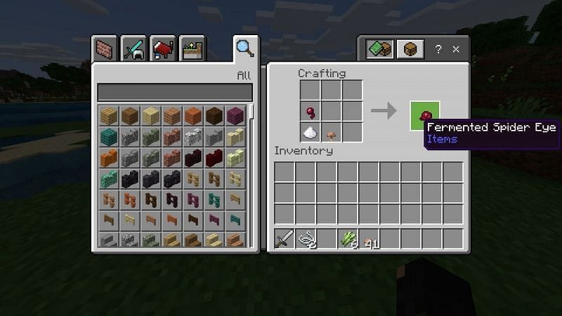 How to make a Splash Potion of Weakness in Minecraft?