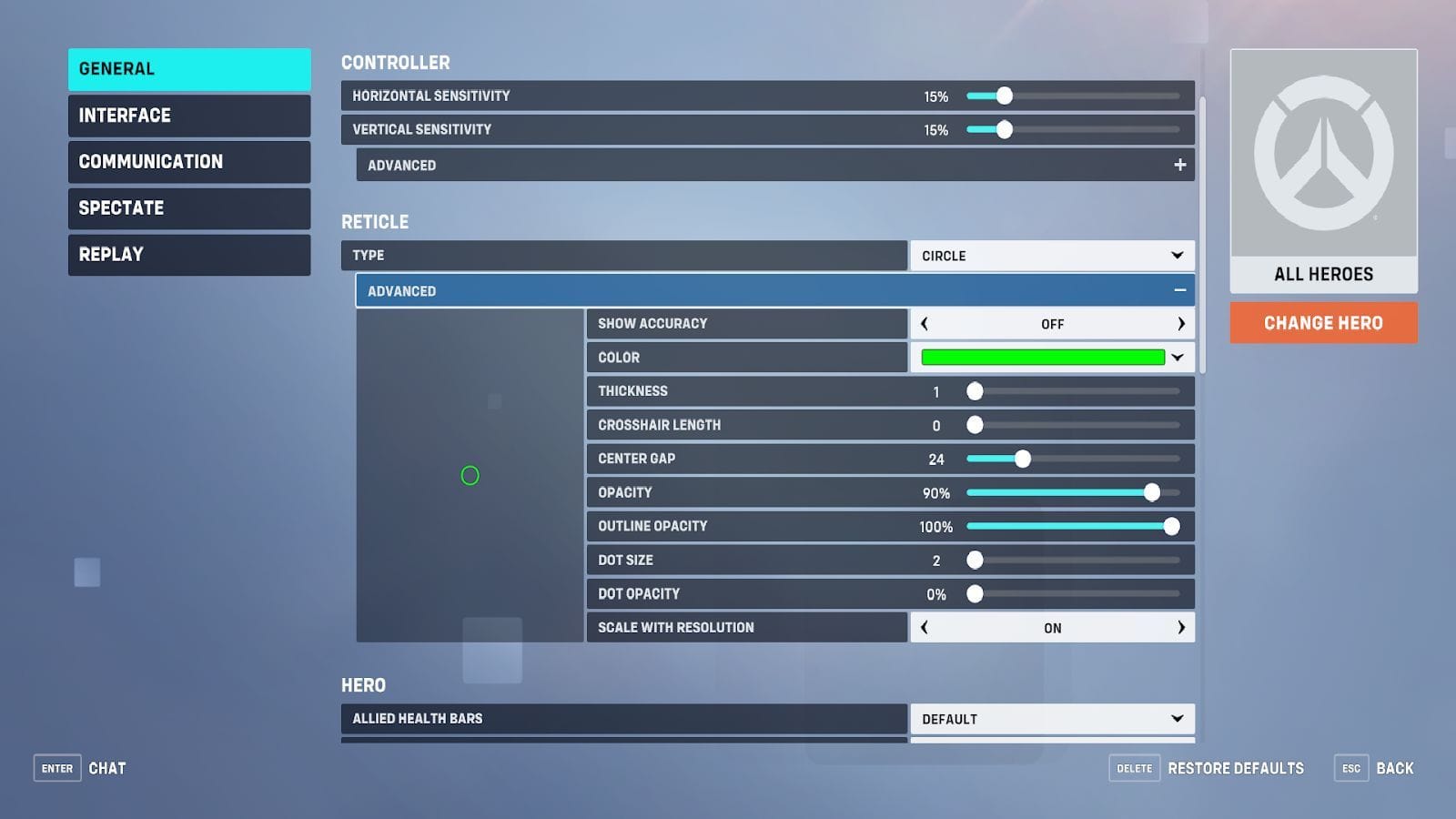 5 best Crosshair settings in Overwatch 2
