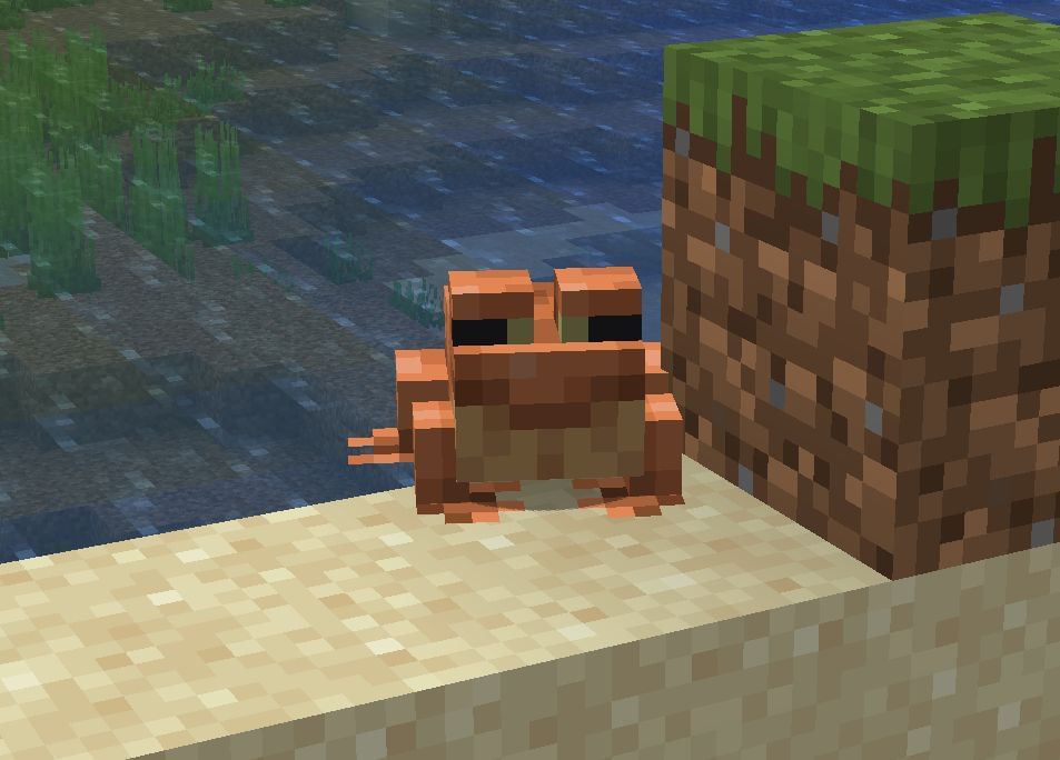 Frogs in Minecraft