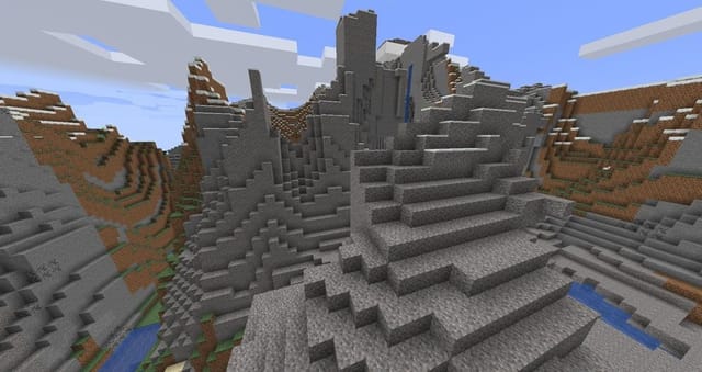 Windswept Gravelly Hills in Minecraft