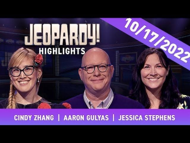 Who won Jeopardy! tonight? October 17, 2022, Monday