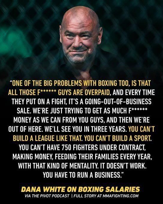 Did UFC president Dana White used to fight?