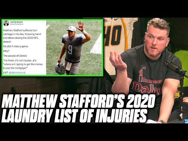 Mike Florio makes startling claim regarding Matthew Stafford's injury ...