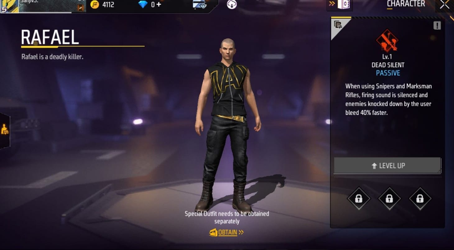 3 best Free Fire character combination with Tatsuya
