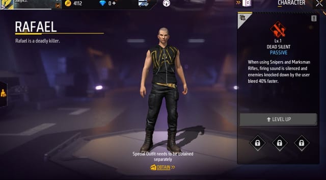 3 best Free Fire character combination with Tatsuya