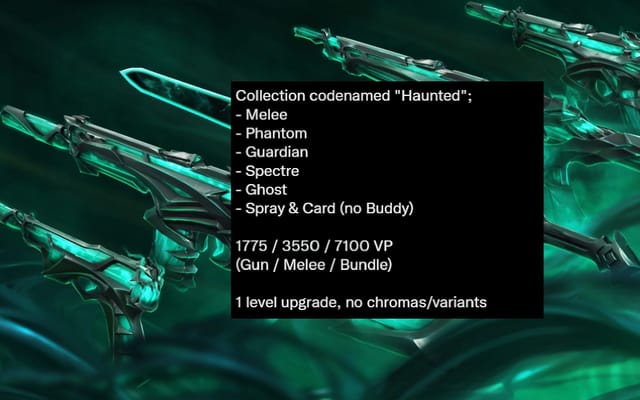 Valorant Haunted skin collection: Cost, expected release date, variants ...