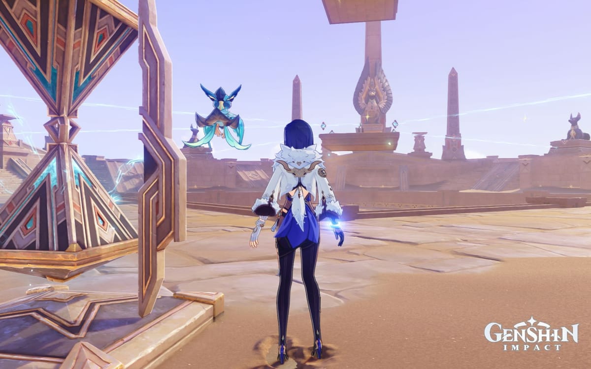 Genshin Impact Pyramid puzzle guide to get Luxurious chest at the top ...