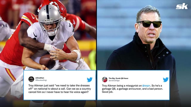 Fans criticize Troy Aikman for misogyny during Chiefs vs Raiders