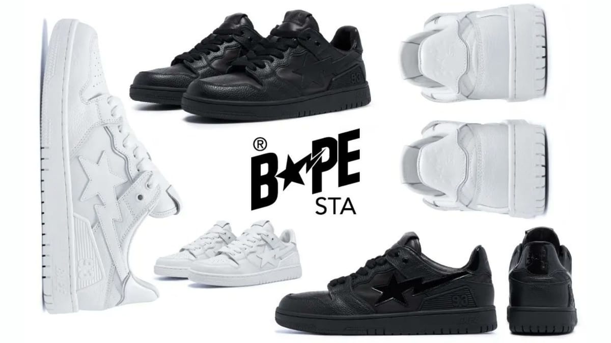Where to buy BAPE SK8 STA Monochromatic footwear pack? Price, release ...