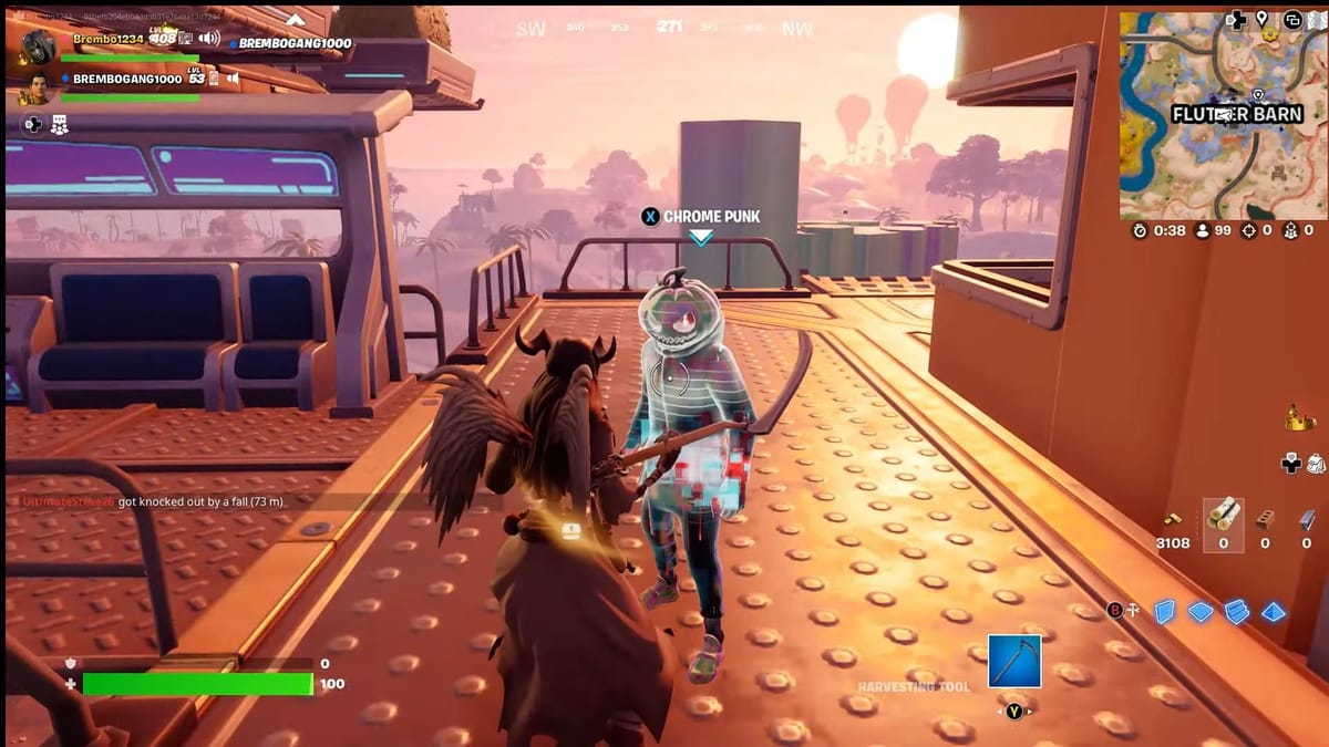 Fortnite Character 24 (Chrome Punk) location in Chapter 3 Season 4