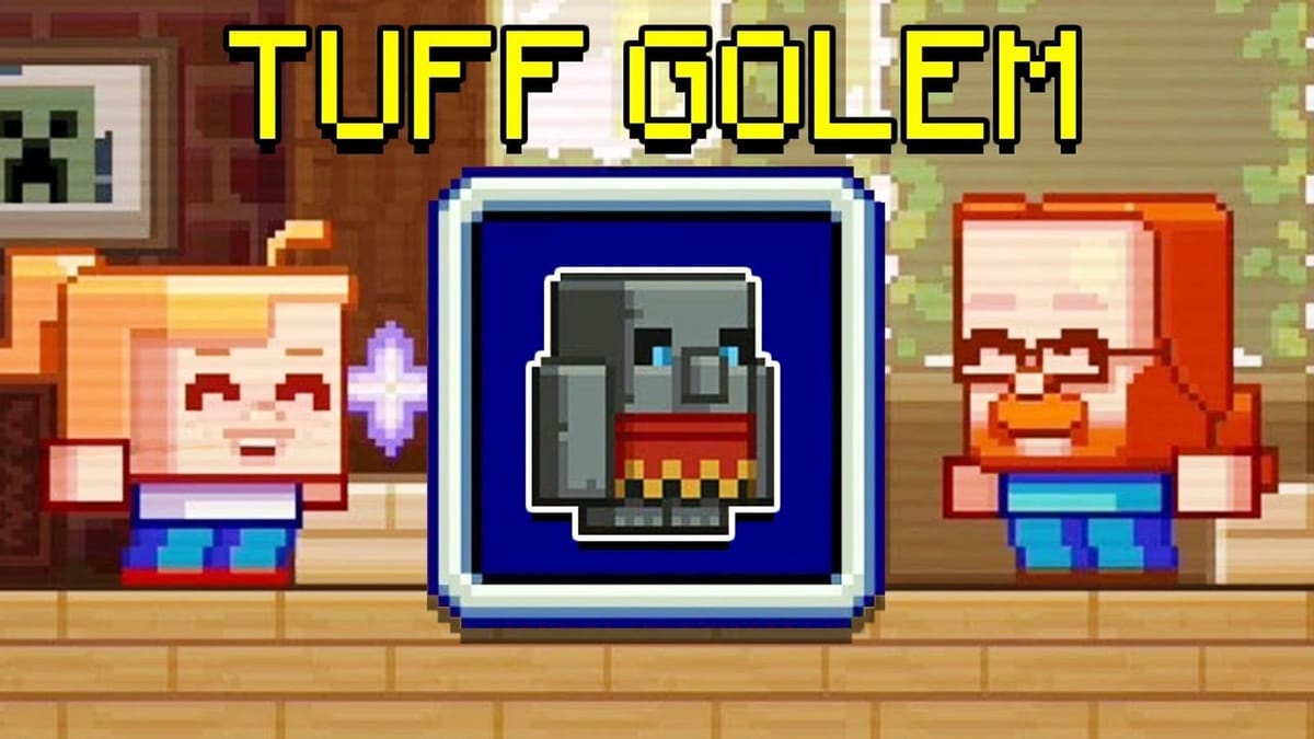 Minecraft Redditor builds adorable Tuff Golem statue