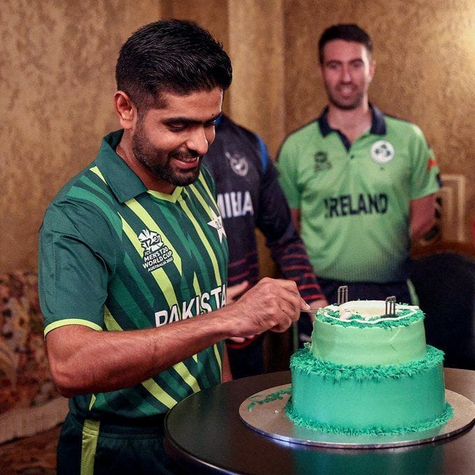 [Watch] Pakistan captain Babar Azam celebrates his 28th birthday today.