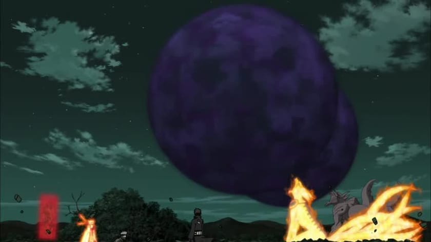 Tailed Beast Bomb in Naruto