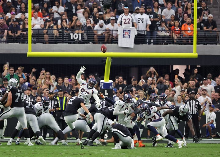 What is the field goal over the uprights rule in NFL?