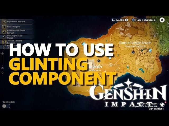 Where to use Glinting components in Genshin Impact?