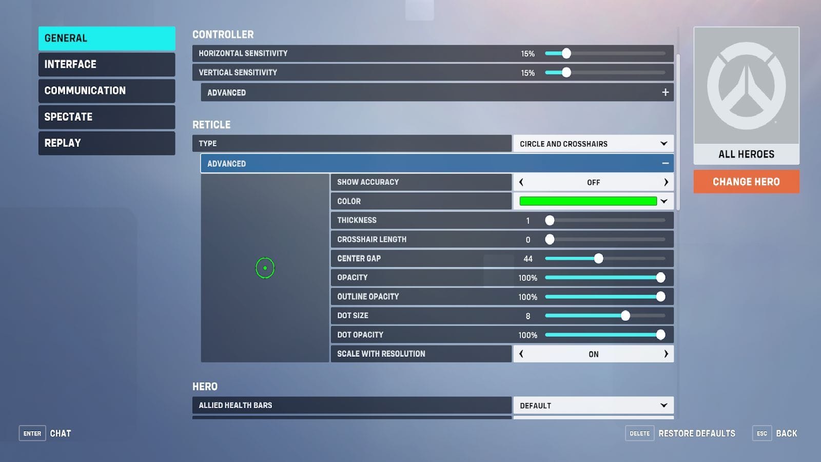 5 best Crosshair settings in Overwatch 2
