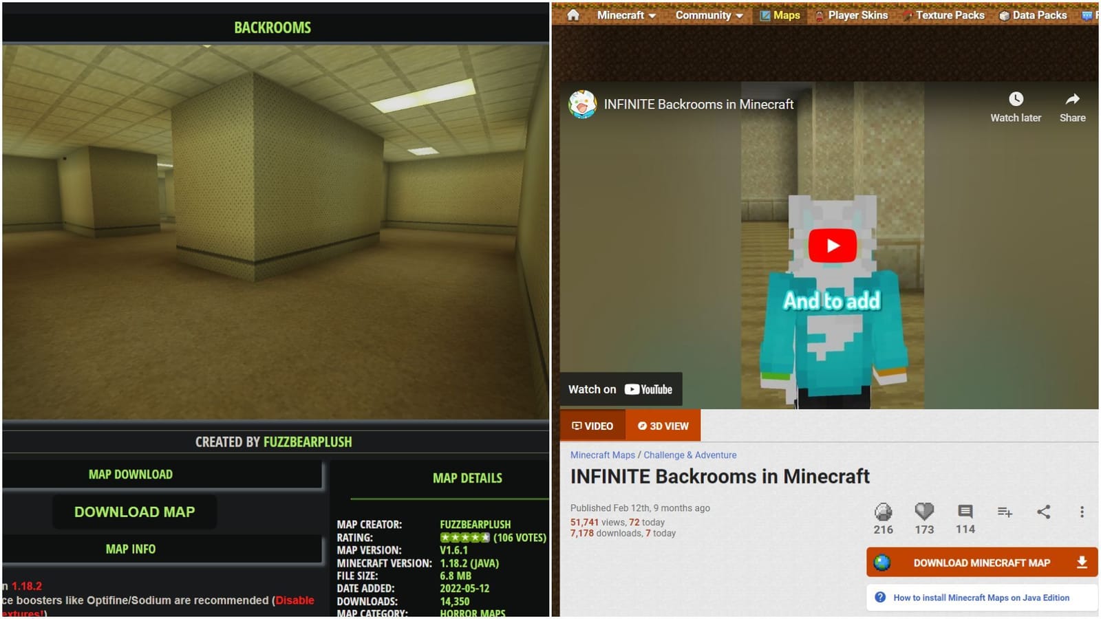 How to download Minecraft Backrooms map?