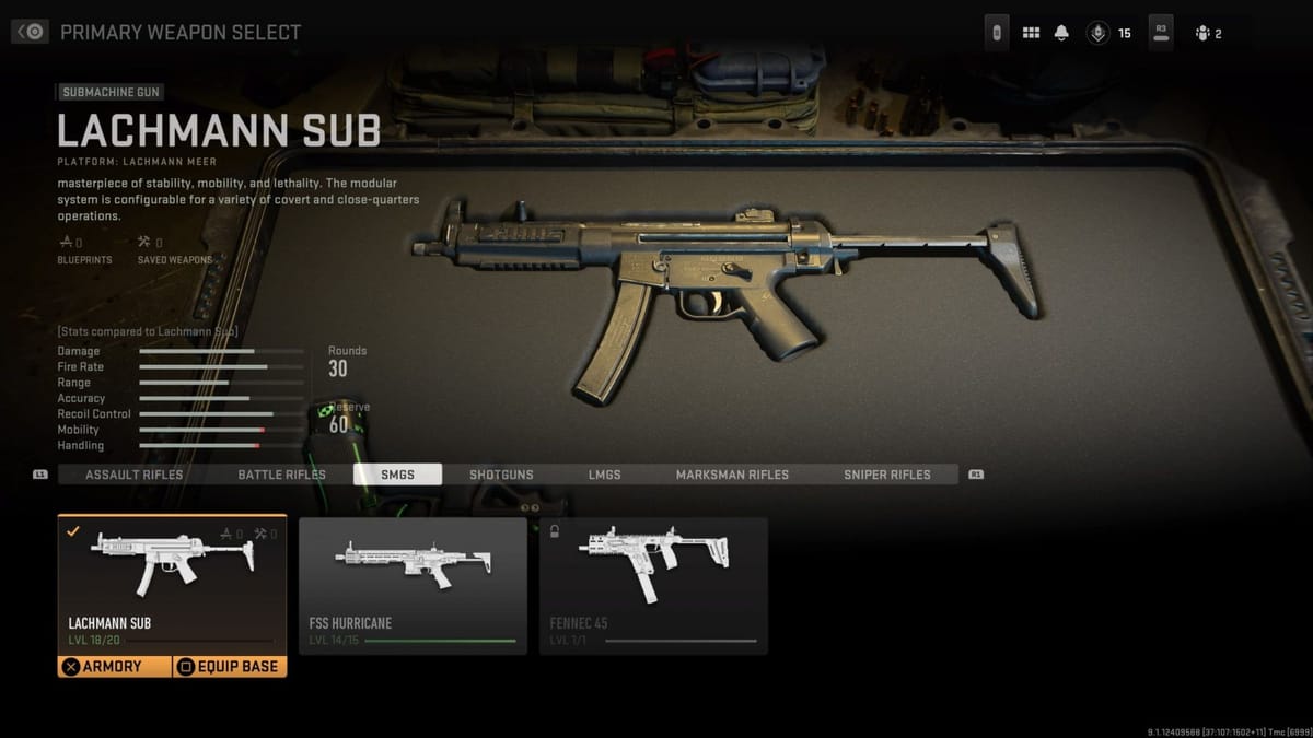 Best Lachmann Sub loadout for Modern Warfare 2