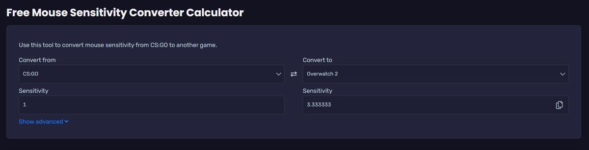 CS: GO to Overwatch 2: How to carry over sensitivity settings