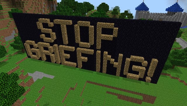 How to mitigate griefing in Minecraft servers