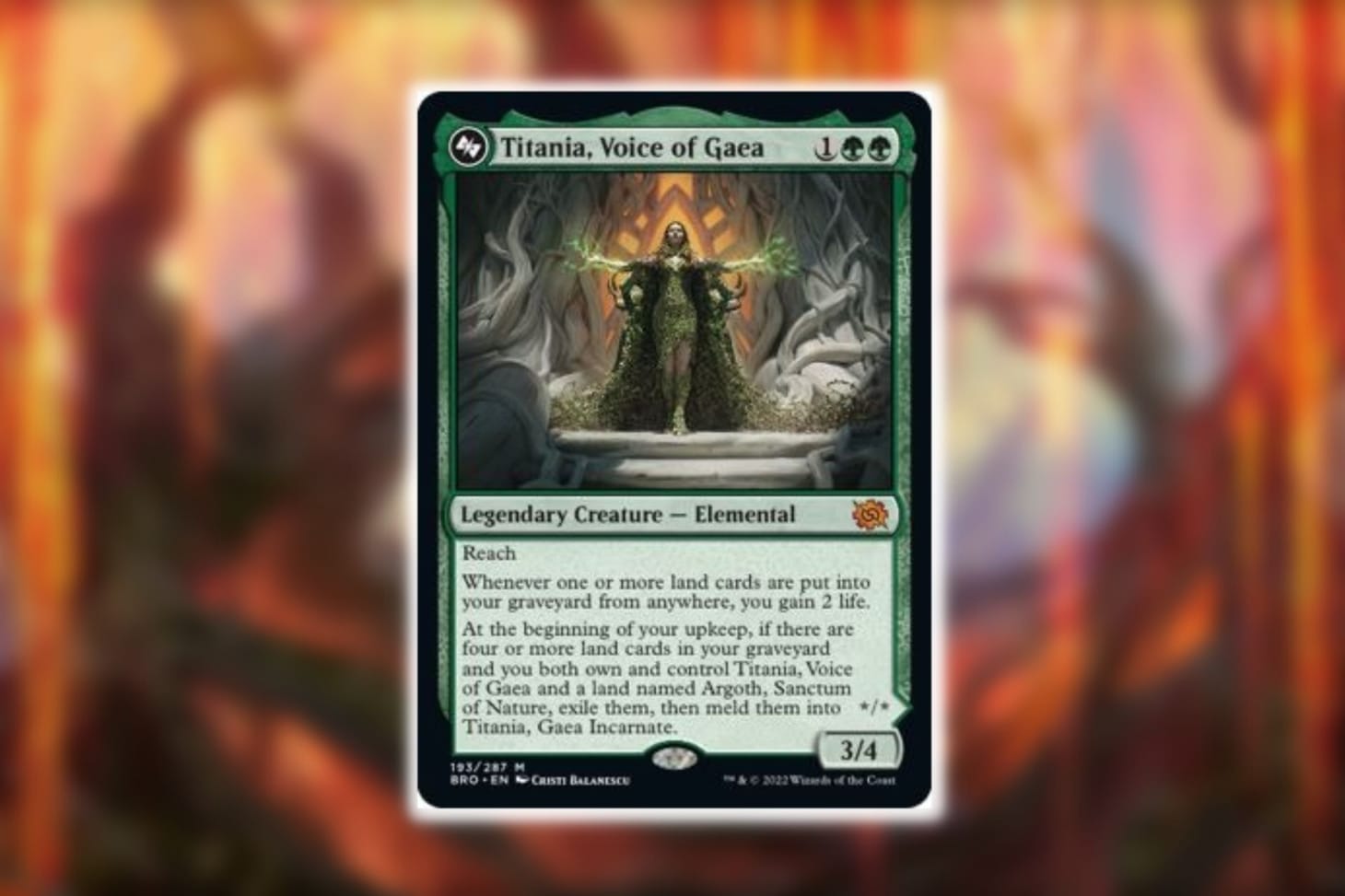 Magic: The Gathering Titania, Gaea Incarnate meld card revealed - Required cards, stats, and more