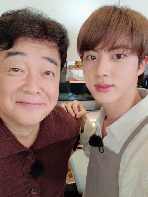 BTS Jin and celebrity chef Baek Jong-won spotted on an exciting mission ...