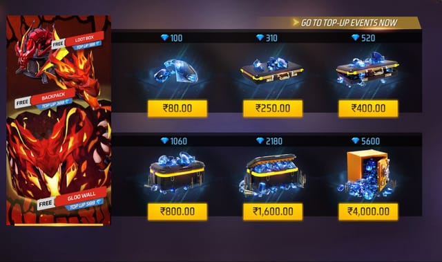 How to purchase Free Fire MAX diamonds to get free Gloo Wall skin and ...