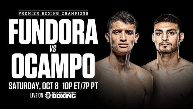 Sebastian Fundora vs. Carlos Ocampo start time