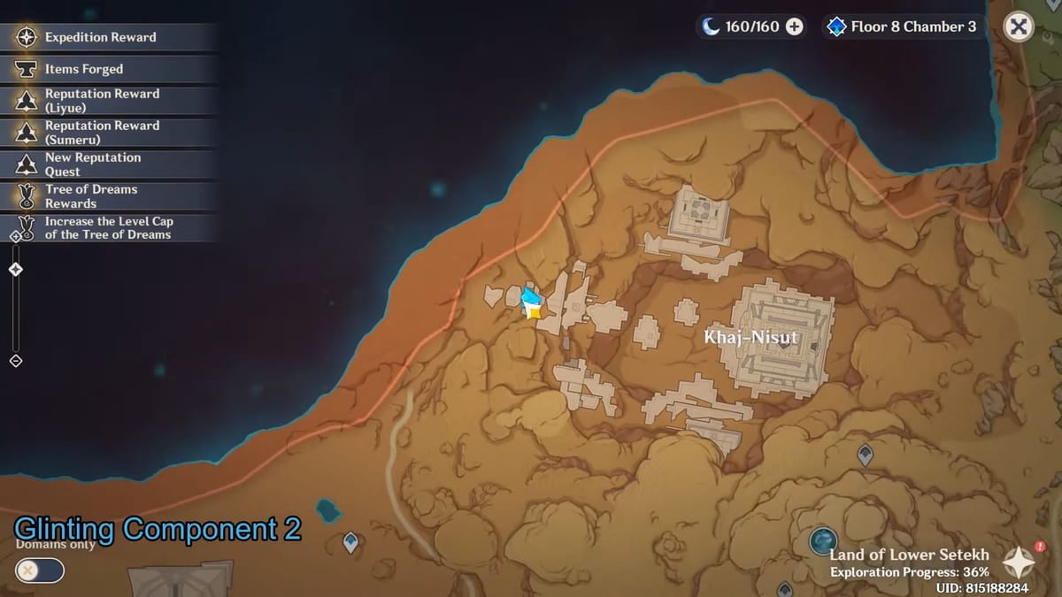 All 5 Genshin Impact Glinting Component locations in Sumeru Desert