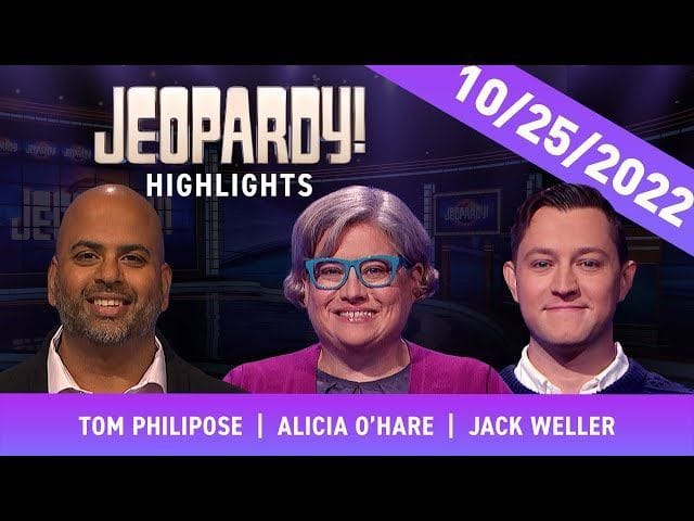Who won Jeopardy! tonight? October 25, 2022, Tuesday