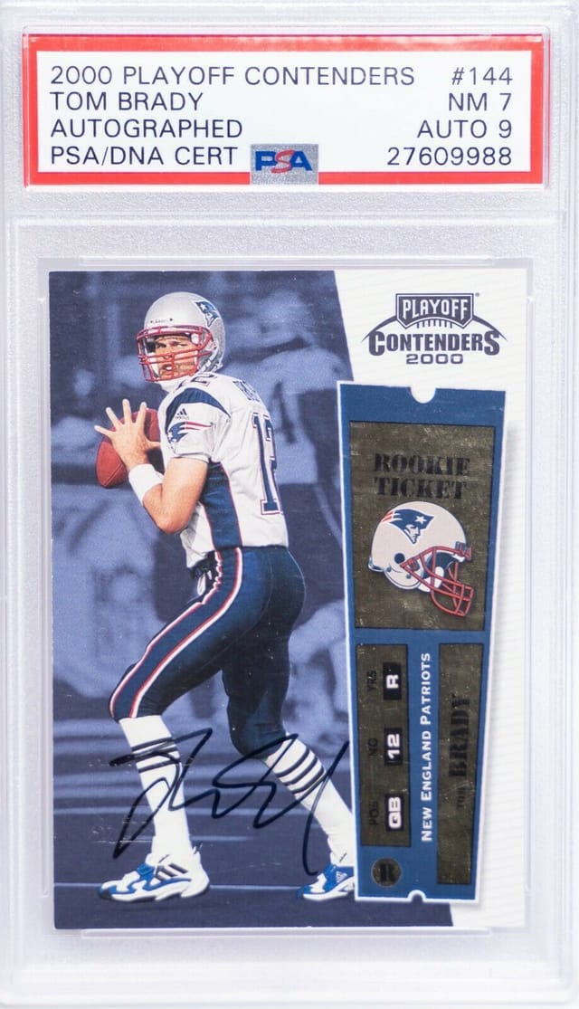 Tom Brady rookie card: Rare signed card sells for record $2.4 million