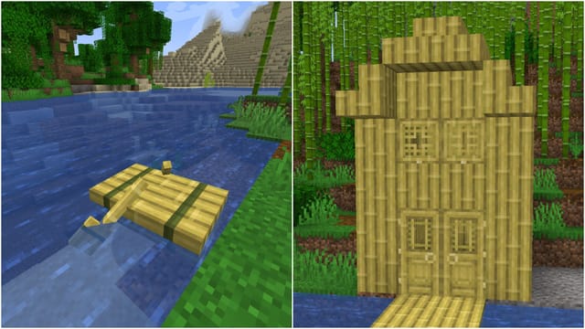 How to use bamboo in Minecraft 1.20